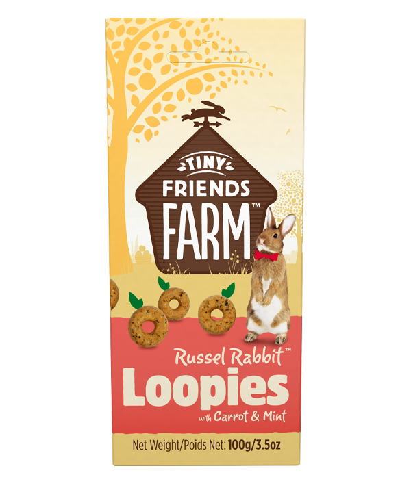 Tiny Friends Farm - Russel Rabbit Loopies 120g – Liberty Pet Products ...